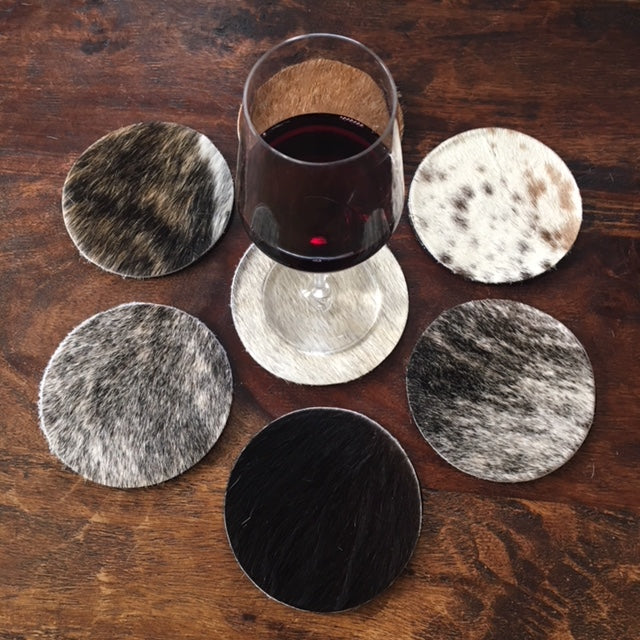 Calma Círculos Hide Posa Vasos (coasters) – Gaucha Chica